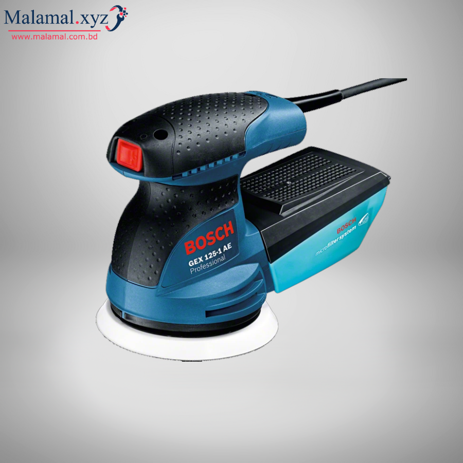 125mm Random Orbital Sander Machine Brand Bosch - GEX 125-1 AE (China) - Malamal.com.bd