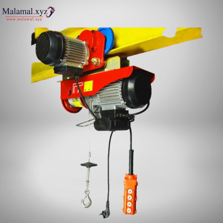 Electric Mini Wire Rope Hoist 1000Kg 30 Mtr Winch with Movable Motor ...
