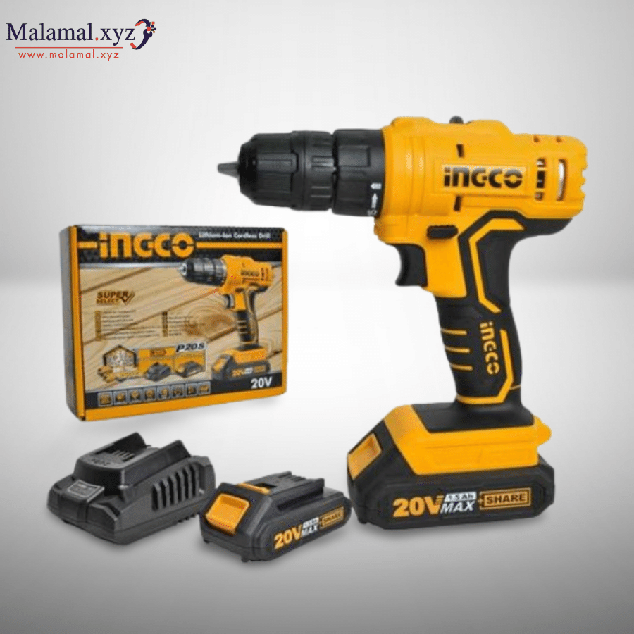 Lithium-Ion Cordless Drill 20v ingco-CDLI20011 - Malamal.com.bd