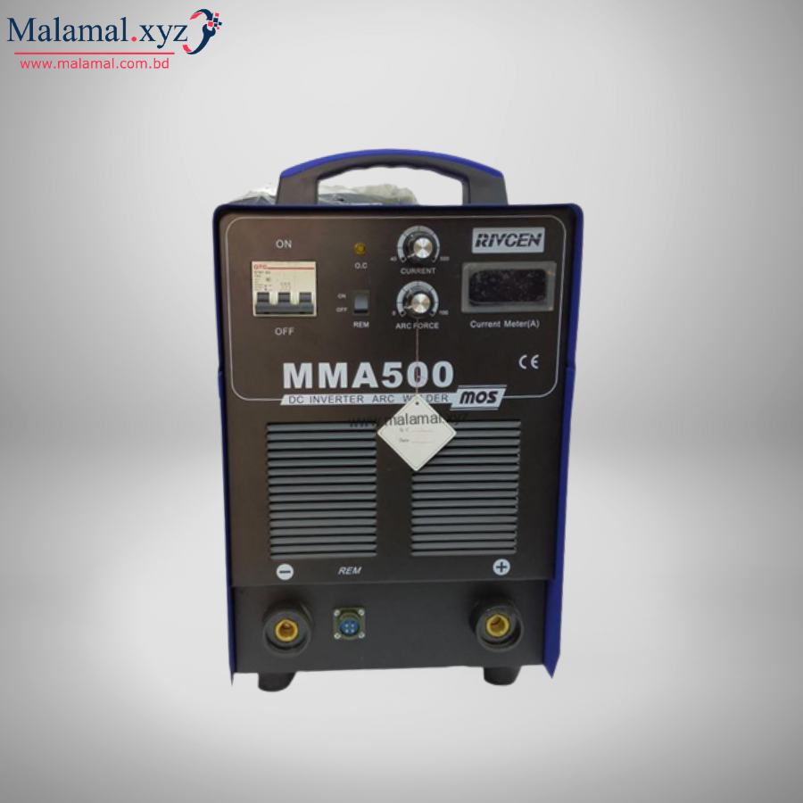 RIVCEN Welding Machine ARC MMA 500/ZX7-500- MOSFET TYPE (380V) - Malamal.com.bd