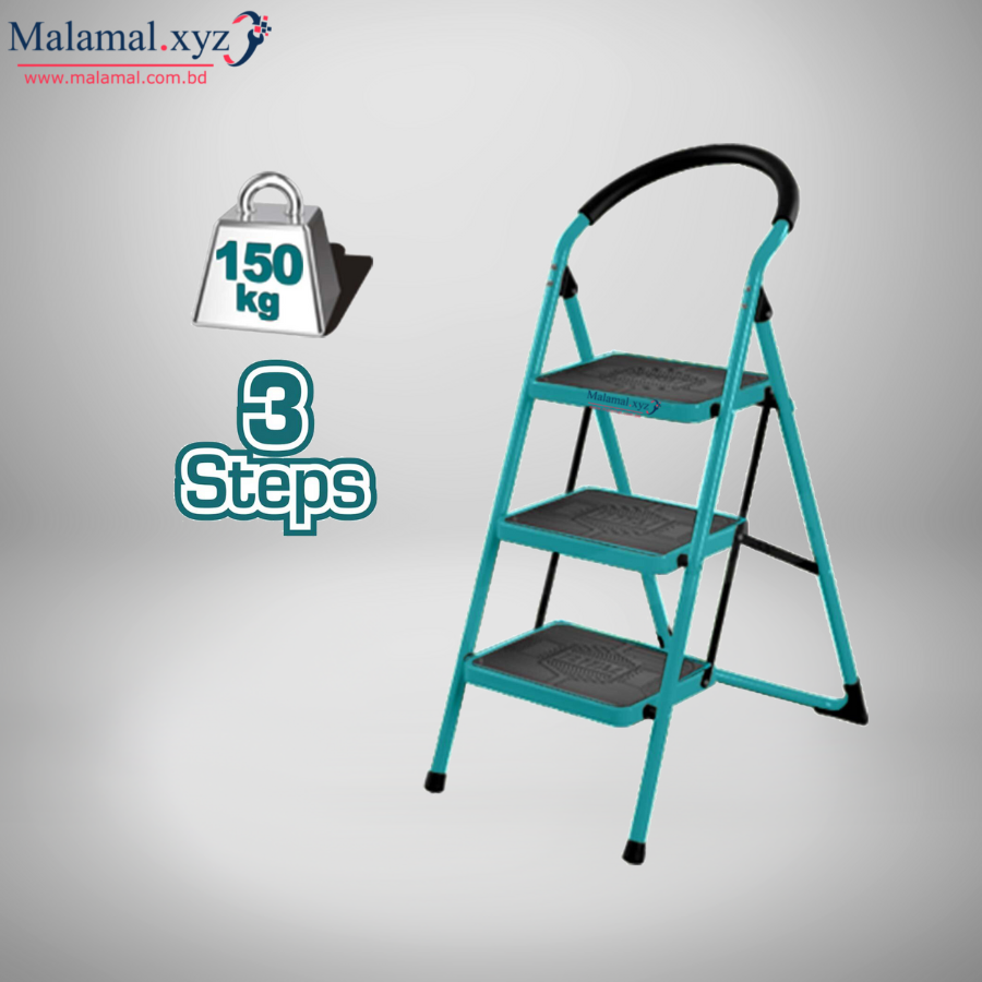 Steel Ladder 3 Steps Brand Total Model: THLAD09031 - Malamal.com.bd