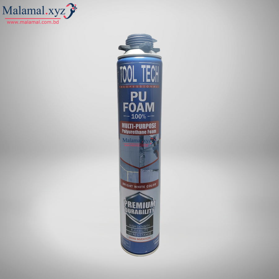 Tool Tech Professional PU Foam 100% Multi-Purpose Polyurethane Foam - Bright White Color ...