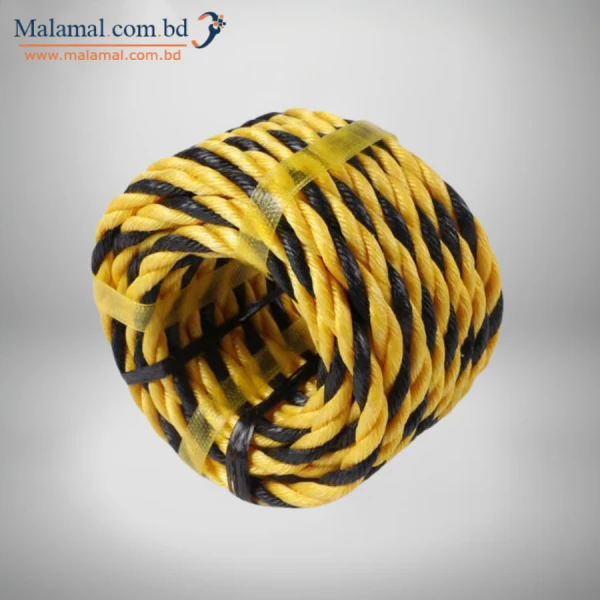 200 Feet Tiger Rope Yellow & Black Dia - 16mm - Malamal.com.bd