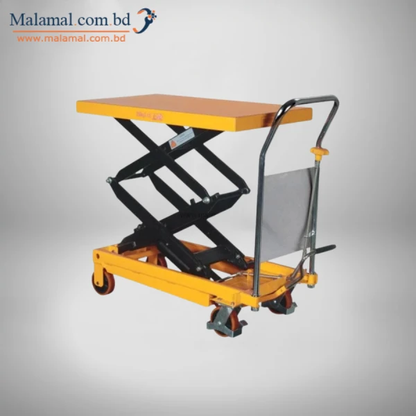 800KG Portable Manual Hydraulic Scissor Lift Table Trolley - Malamal.com.bd