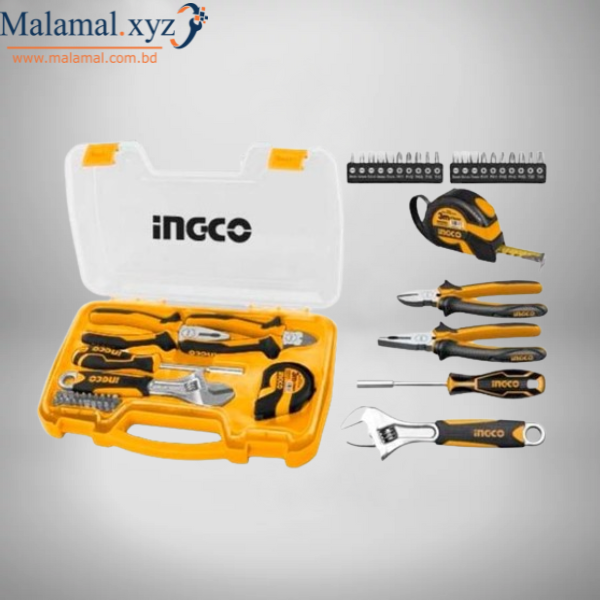 25 Pcs Hand Tools Set/Tool Box INGCO - HKTH10258 - Malamal.com.bd