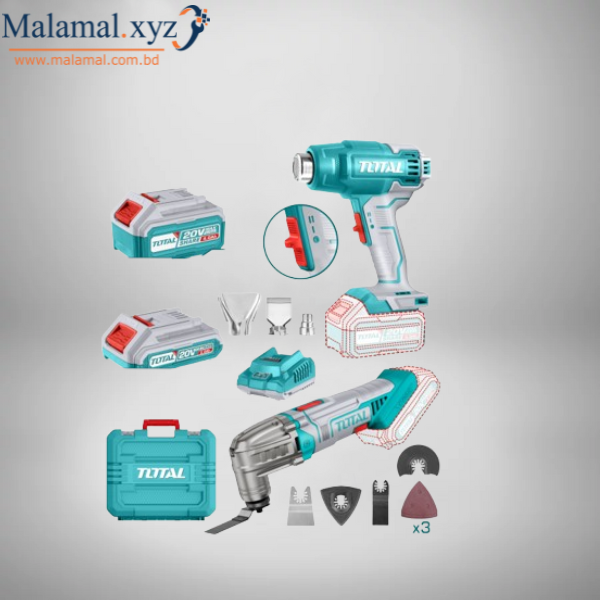 Lithium-Ion cordless 2 pcs combo kit (20V) TOTAL - TOSLI230705